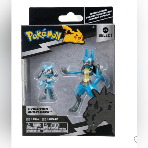 Pokémon | Toys | Pokemon Pack 2 Figurines Riolu Lucario Select ...